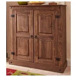 Kommode Home Affaire, braun (dunkel gewachst), B:90cm H:100cm T:38cm, Sideboards, Breite 90 cm, Höhe 100 cm