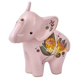 Sammelfigur Goebel "Elephant", rosa (rosé), B:7cm H:15,5cm, Porzellan, Dekofiguren, Porzellan, Figur - Wanjala