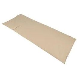 Hüttenschlafsack Polydaun "Polydaun Inlett", beige (mist), Schlafsäcke, B/L: 80cm x 220cm, Obermaterial: 100% Baumwolle, L:220cm