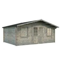 Gartenhaus Palmako "Klara", grau, ohne Dacheindeckung, Gartenhäuser, 17 qm