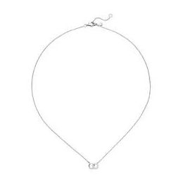 Collier Jobo, silber (silber 925), Halsketten, Damen, Silber 925 (Sterlingsilber), L: 45, Collier, 925 Silber mit 13 Zirkonia 45 cm