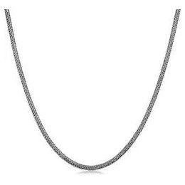Silberkette Kuzzoi "Herren 3mm für Anhänger Glieder 925 Sterling Silber Oxidiert" Gr. 50, silber, Halsketten, Herren, 50, ohne Stein, Silber 925 (Sterlingsilber), L: 50