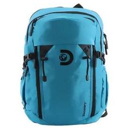 Sportrucksack DISCOVERY "Metropolis", Gr. B/H/T: 35cm, blau, Kunstfaser, unifarben, Rucksäcke, mit integrierter RFID-Tasche