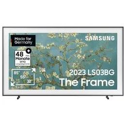 Samsung LED-Fernseher, Energieeffizienz: G (A-G), schwarz, 85, Fernseher, Mattes Display,Austauschbare Rahmen,Art Mode, Topseller
