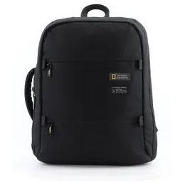 Cityrucksack National Geographic "Mutation", Gr. B/H/T: 16cm, schwarz, Kunstfaser, unifarben, Rucksäcke, aus recyceltem Material