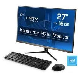 CSL All-in-One PC "Unity F27-ALS N200 Windows 11", schwarz, Microsoft Windows 11 Pro (64 Bit), 32 GB RAM 1.000 GB SSD, Desktop-PCs