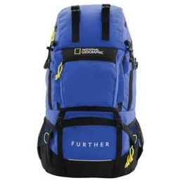 Cityrucksack National Geographic "Destination", Gr. B/H/T: 33cm, blau, Kunstfaser, unifarben, Rucksäcke, mit vielen Fächern