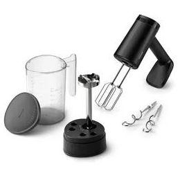 Philips Handmixer "HR3781/10 5000 Series", schwarz, B:18cm H:22,3cm T:23,4cm, Mixer, mit Anti-Spritz-Design und Becher zur intelligenten Aufbewahrung