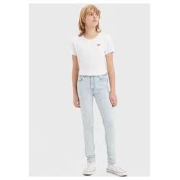 Levi's Stretch-Jeans LEVI'S KIDS "720TM HIGH RISE SUPER SKINNY", M&auml;dchen, Gr. 16 (164), N-Gr, silber (silber linin), Denim/Jeans, Obermaterial: 67% Baumwolle, 29% Polyester, 3% Viskose, 1% Elasthan, skinny fit lang, Jeans, for GIRLS