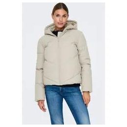 Jacqueline de Yong Steppjacke JDY "JDYARNHEM WATER REP SHORT PUFFA OTW NOOS", Damen, Gr. S, gelb (moonbeam), Steppware, Obermaterial: 100% Polyester, unifarben, l&auml;ssig geschnitten, Jacken Steppjacke