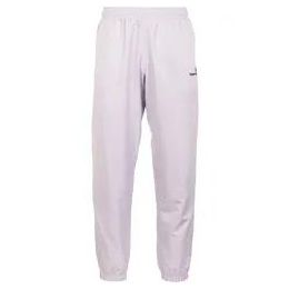 Jogginghose Sergio Tacchini "CARSON 021 SLIM PANT Herren", Herren, Gr. L, EURO-Größen, lila (orchid petal, navy), 100% POLYESTER, slim fit, Hosen, Trainingshose Herren, Jogginghose, Retro, Sporthose, Streetwear, Sale