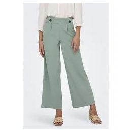 Jacqueline de Yong Jerseyhose JDY "JDYGEGGO NEW LONG PANT JRS NOOS", Damen, Gr. L (40), L&auml;nge 32, gr&uuml;n (chinois gr&uuml;n detail:schwarz buttons), Jersey, Obermaterial: 95% Polyester, 5% Elasthan, unifarben, relaxed fit lang, Hosen Jerseyhose, Materialmix