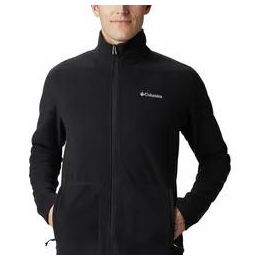 Fleecejacke Columbia "Fast TrekTM Light FZ Fleece", Herren, Gr. S, schwarz, Fleece, Obermaterial: 100% Polyester, unifarben mit Farbeinsatz, regular fit, hoch geschlossener Ausschnitt, eingesetzt,eng eingefasste Kante, Jacken, mit kontrastfarbenen Details