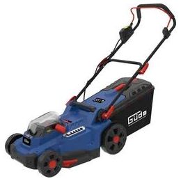 Güde Akkurasenmäher GÜDE "RM 36-402-30.37", schwarz, B:124cm H:100cm T:42cm, Rasenmäher, 3 Funktionen: Mähen, Sammeln und Mulchen