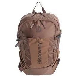 Sportrucksack DISCOVERY "Outdoor", Gr. B/H/T: 14,5cm, braun, Nylon, Rucksäcke, aus Nylon-Material
