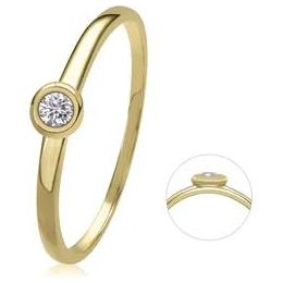 Diamantring ONE ELEMENT "0,05 ct Diamant Brillant Ring aus 585 Gelbgold" Gr. 60, gold, Fingerringe, Damen, 60, 0,05 mit Diamant, Diamanten Gelbgold 585 Gold, Diamanten, Gelbgold 585, Gold, Diamantring, Stilvoll zur&uuml;ckhaltend &ndash; Diamantakzente mit ruhiger Eleganz