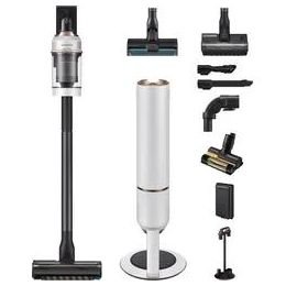 Samsung Akku-Handstaubsauger "VS20B95C43W/WD, BESPOKE Jet Plus CompleteClean", weiß (nebeliges weiß), B:25cm H:100cm T:21cm, Akkusauger, 580 W, beutellos, automatische Entleerung, Topseller