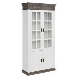 Vitrine Home Affaire "Vinales", weiß (weiß, wengefarben), Schränke, Höhe 196 cm
