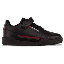 Sneaker Lotto, Kinder, Gr. 26, rot (schwarz, rot), Synthetik, clean, Schuhe Sneaker, - vielseitig zu kombinieren