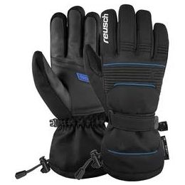 Skihandschuhe Reusch "Crosby R-TEX XT", Damen, Gr. 7.5, blau (blau, schwarz), 80% Elasthan, 20% Polyester, bedruckt, Handschuhe, in sportlichem Design