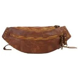 XZONE Umhängetasche X-ZONE, Damen, Gr. B/H/T: 43cm x 16cm x 8cm onesize, braun (cognac), Leder, vintage, Taschen, echt Leder, Made in Italy