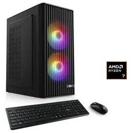 CSL PC "Spectrum V28126", schwarz, Microsoft Windows 11 Home (64 Bit), 16 GB RAM 1.000 GB SSD, Desktop-PCs, PC