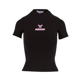 Felicious T-Shirt Damen Gr&ouml;&szlig;e S orchidee / schwarz