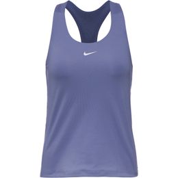 Nike Df Swoosh Funktionstank Damen - blau - Gr. L