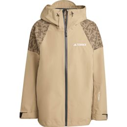 Adidas Xperior Hybrid Hardshelljacke Herren - beige - Gr. M - Polyester