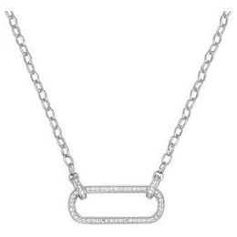 Collier "mit Zirkonia, Silber 925", silber, Giorgio Martello MILANO, Halsketten, Damen, 45cm, Silber 925 (Sterlingsilber), Collier