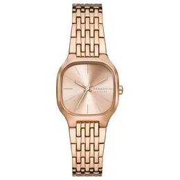 Quarzuhr Skagen "MELLEM LILLE", gold (roségoldfarben), Armbanduhren, Damen, Armbanduhr, Damenuhr, Edelstahlarmband, analog