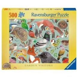 Puzzle Ravensburger "Garden Visitors", bunt, Puzzles, KinderB:49cm H:36cm, Made in Germany, B:49cm H:36cm