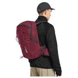 Wanderrucksack Jack Wolfskin "CYROX SHAPE 20", rot (deep, ruby), Rucksäcke, onesize, Polyamid