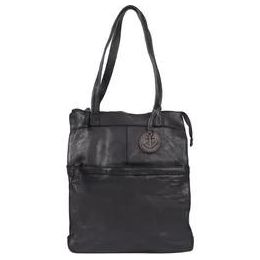 Shopper Harbour 2nd "Franny", Damen, Gr. B/H/T: 29cm x 36cm x 11cm, grau (ash), Rindsleder, Taschen, Henkeltasche, Rucksack, Schultertasche