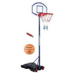 Basketballständer HORNET BY Hudora "Hornet 205", blau (blau, weiß), Ballsportkörbe, KinderH:240cm, mobil, höhenverstellbar bis 205 cm, H:240cm