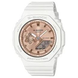Chronograph Casio G-SHOCK, wei&szlig; (wei&szlig;, ros&egrave;goldfarben), Armbanduhren, Damen, Chronograph, Quarzuhr, Armbanduhr, Damen, Herren, digital, bis 20 bar wasserdicht