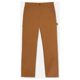 Arbeitshose Dickies "Dickies Workwear Hosen DUCK CARPENTER TROUSERS", Herren, Gr. 30x30, Länge 30, braun (braun duck), Obermaterial: 65% Polyester, 35% Baumwolle, Hosen