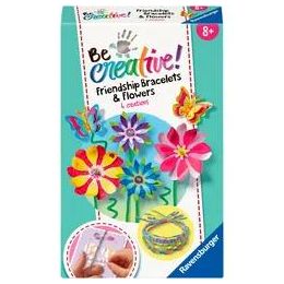 Kreativset Ravensburger "BeCreative Mini - Freundschaftsbändchen & Blumen", bunt, Kreativsets, Kinder, Kunststoff, Pappe, Made in Europe