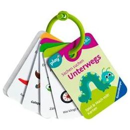 Spiel Ravensburger "Play+ Spiel & Mach mit Karten: Sachen suchen: unterwegs", bunt, Spiele, Kinder