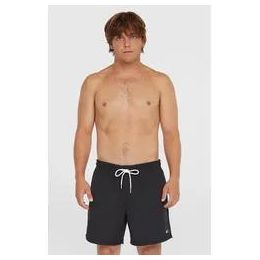 O`Neill Badeshorts O'NEILL "O'NEILL VERT 16'' SWIMSHORTS", Herren, Gr. XXL, N-Gr, schwarz (schwarz out), Obermaterial: 100% Polyamid, Badehosen Badeshorts, mit seitlichen Eingrifftaschen und Ges&auml;&szlig;tasche, mit Stickerei am Bein