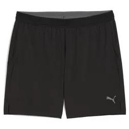 Trainingsshorts Puma "TECH TRAINING Stretch Shorts Herren", Herren, Gr. L, Normalgrößen, schwarz (schwarz q3), Obermaterial: 87% Polyester, 13% Elasthan; Taschenfutter: 100% Polyester; Unterer Bund: 12% Elasthan, 88% Polyester, Hosen