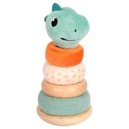 Stapelspielzeug Small Foot "Stapelturm, Dino", bunt, Stapelspielzeug, KinderH:21cm Ø:11cm, Holz, H:21cm Ø:11cm