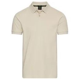 Poloshirt BOSS Green "Paul", Herren, Gr. XL, light beige274, Jersey, Obermaterial: 92% Baumwolle, 8% Elasthan, slim fit, hoch geschlossener Ausschnitt, eingesetzt Bündchen kontrastfarben, Shirts, mit Polokragen