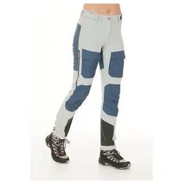 Softshellhose WHISTLER "Anissy", Damen, Gr. 46, EURO-Größen, blau (hellblau, blau), 65% Polyester, 35% Baumwolle, mehrfarbig, lang, Hosen, mit atmungsaktivem Material