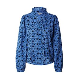 Object Bluse Damen Gr&ouml;&szlig;e XXL royalblau / hellblau / schwarz