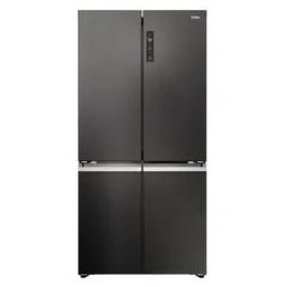 Haier Multi Door "HCR79F19CNMD", Energieeffizienz: C (A-G), silber (platinum inox), B:90,8cm H:190,5cm T:74,8cm, Kühlschränke, No-Frost, Humidity Zone, ABT Pro entfernt 99,99 % der Bakterien