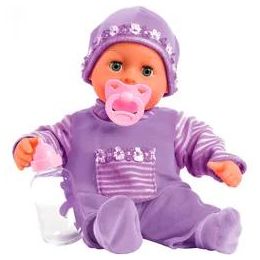 Babypuppe BAYER "First Words Baby, 38 cm, lila", lila, Puppen, Kinder, mit Schlafaugen und Babygeräuschen