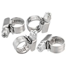 CORNAT Schlauch-Schellen Edelstahl Ø 8-12 x 9 mm, 4 Stück