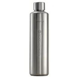 Wassersprudler Flasche SodaStream "Metallflasche DUO Thermic, 0,8 l", silber (edelstahlfarben), H:29cm Ø:7,7cm, gebürsteter Edelstahl, Karaffen, Kapazität von 680 ml bis zur Fülllinie
