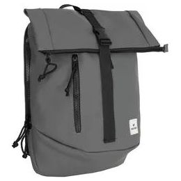 Rucksack Mustang "Sundsvall", Gr. B/H/T: 28cm x 48cm x 15cm, antracite, Polyurethane, Rucksäcke, Freizeitrucksack Arbeitsrucksack Cityrucksack
